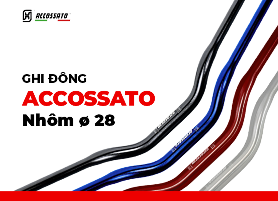 GHI ĐÔNG ACCOSSATO NHÔM Ø 28MM